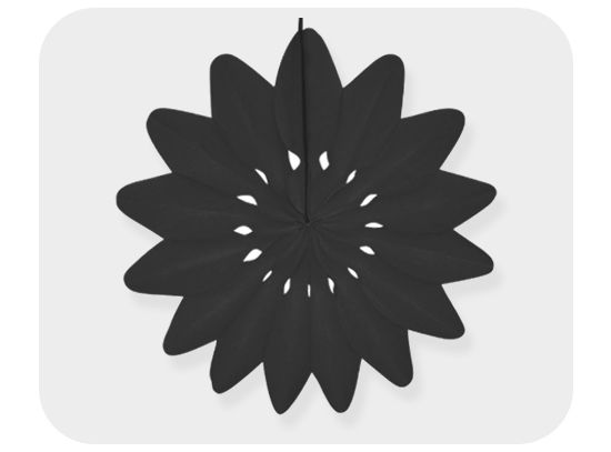 East Tern. 3D Flower shape tissue fans wide version