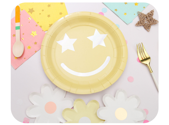 East Tern. Big smile paper plates